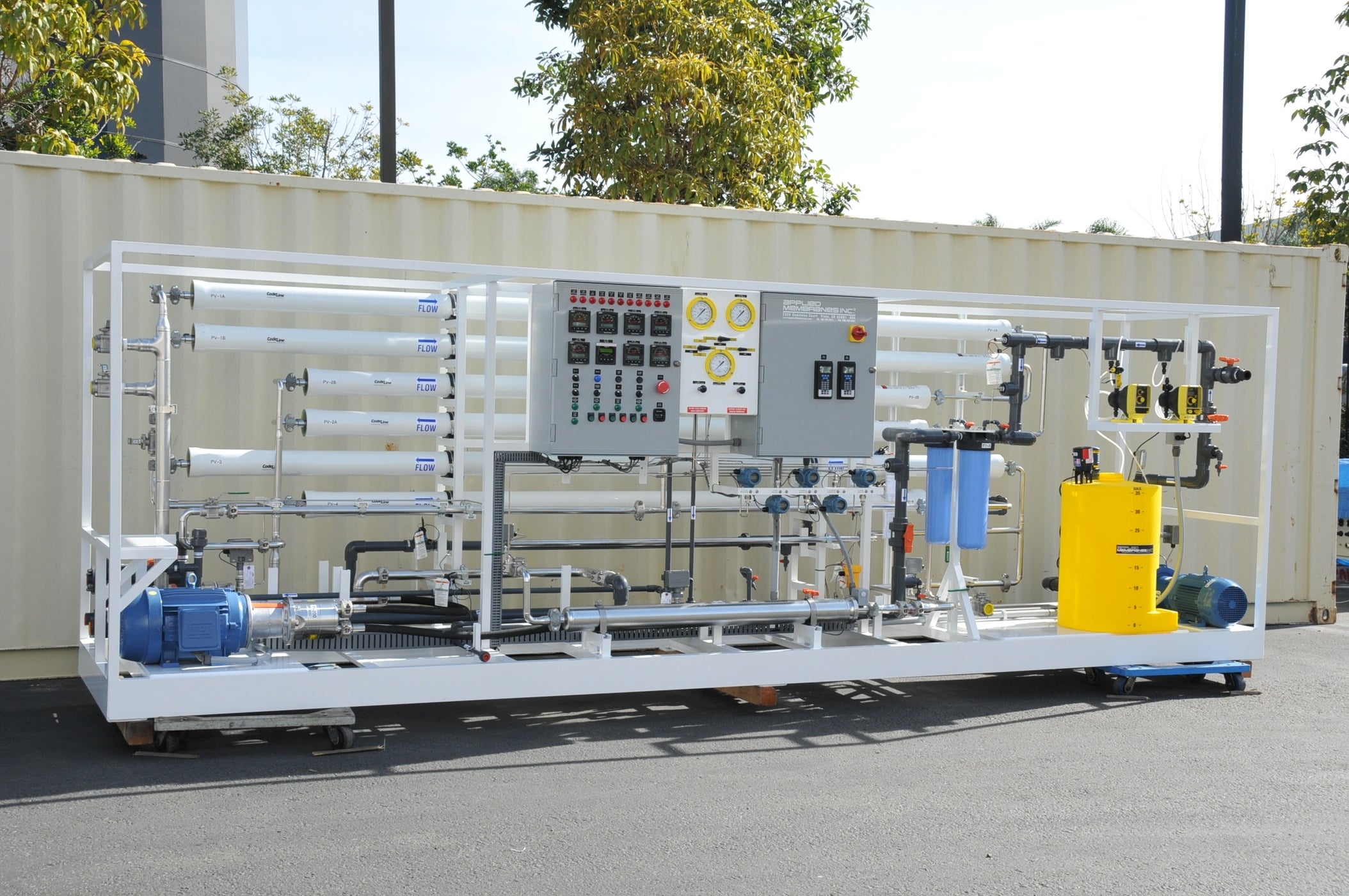 SWRO System for Desalination Pilot Testing — Applied Membranes, Inc.